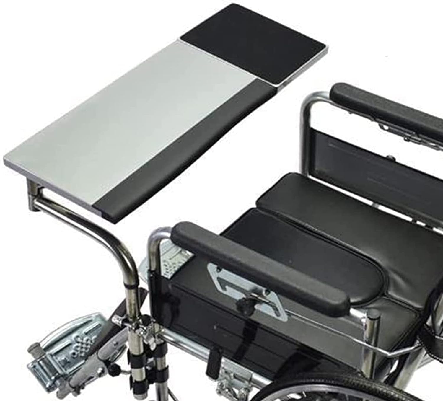 Wheelchair Lap Tray Table Accessories with Cup Holder, Medical Portable Universal Wheelchair Trays Desk for Manual Powered or Electric Wheelchairs