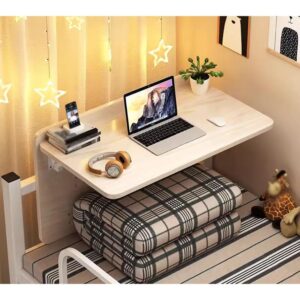 gzhervices foldable laptop table for bed freestanding lap desk, breakfast serving bed tray for car laptop desk, work table, lap writing board (color : natural, size : 60x35x40cm)