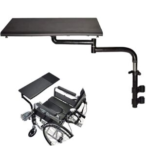 universal wheelchair lap tray - adjustable height, portable and removable desk for elderly and patients - ideal for writing, reading, eating and resting - wheelchair accessories