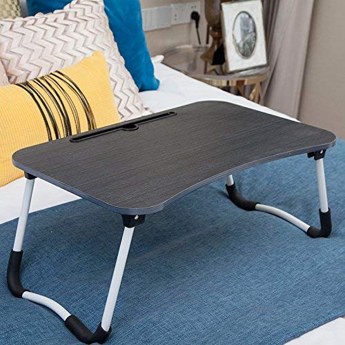 Widousy Laptop Bed Table, Breakfast Tray with Foldable legs, Portable Lap Standing Desk, Notebook Stand Reading Holder for Couch Sofa Floor Kids - Standard Size