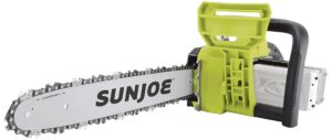 sun joe 24v-x2-cs16-max 48-volt ionmax cordless chain saw kit, 16-inch, replacement chain included, w/ 2 x 2.0-ah batteries and charger