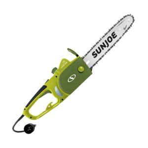 sun joe swj698e 12-inch 9-amp electric chain saw with kickback safety brake