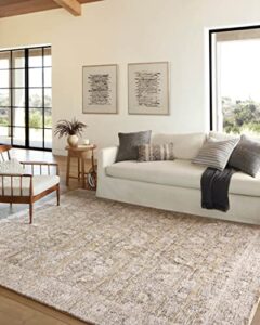 loloi amber lewis x alie gold/beige 9'-6" x 13'-1" area rug