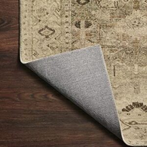 Loloi II Margot Collection MAT-04 Antique / Sage 5'-0" x 7'-6", .38" Thick, Area Rug, feat.CloudPile, Soft, Durable, Printed, Medallion, Low Pile, Non-Shedding, Easy Clean, Living Room Rug