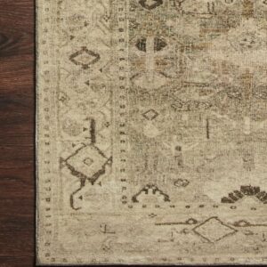 Loloi II Margot Collection MAT-04 Antique / Sage 5'-0" x 7'-6", .38" Thick, Area Rug, feat.CloudPile, Soft, Durable, Printed, Medallion, Low Pile, Non-Shedding, Easy Clean, Living Room Rug