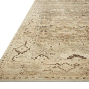 Loloi II Margot Collection MAT-04 Antique / Sage 5'-0" x 7'-6", .38" Thick, Area Rug, feat.CloudPile, Soft, Durable, Printed, Medallion, Low Pile, Non-Shedding, Easy Clean, Living Room Rug