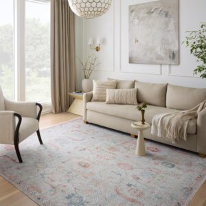 Loloi II Elysium Collection ELY-01 Pebble/Multi 8'-6" x 11'-6" Area Rug