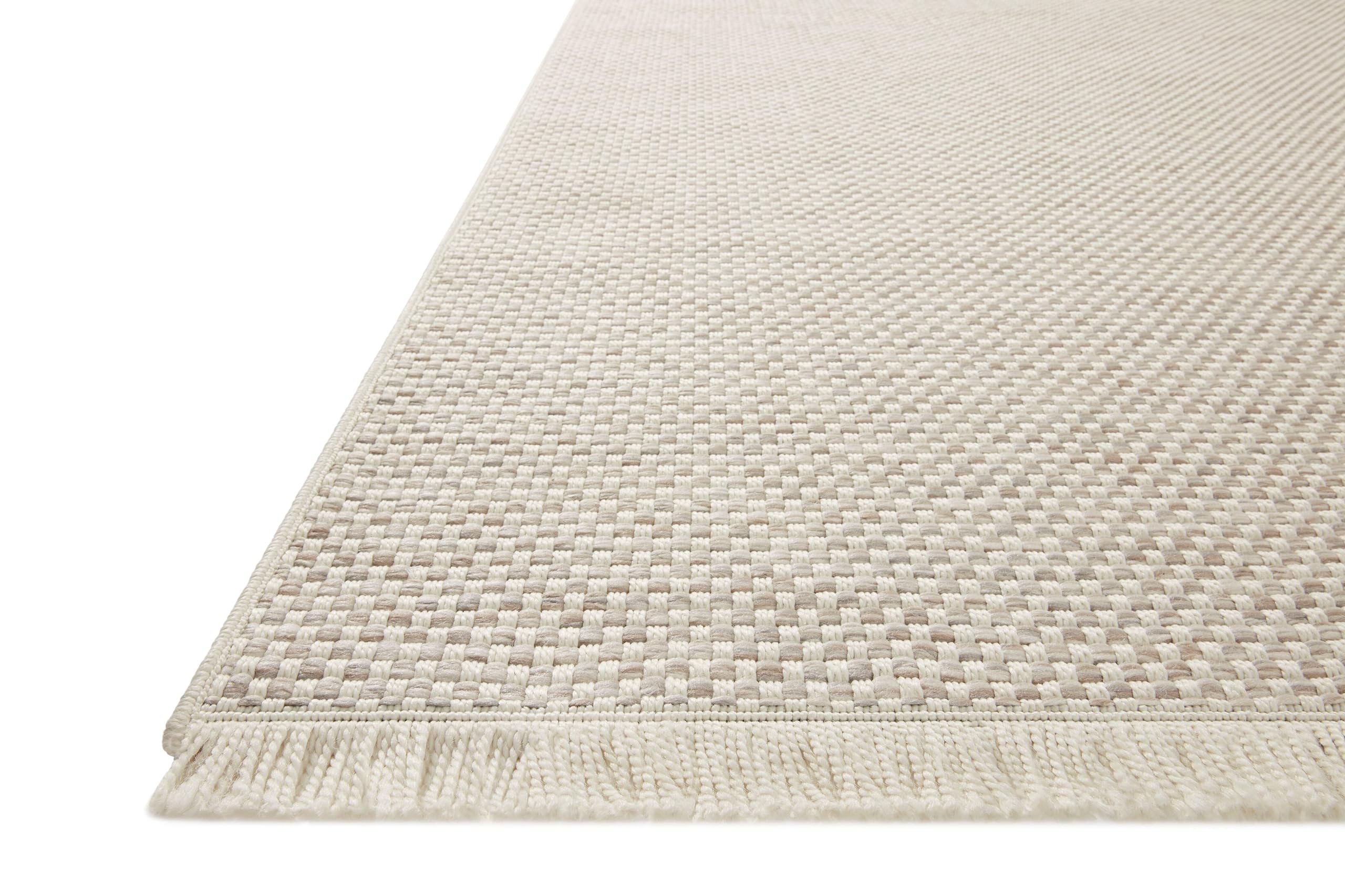 Loloi Amber Lewis x Loloi Malibu Collection MAB-05 Tan / Dove, 8'-10" x 12'-2", Indoor/Outdoor, Area Rug