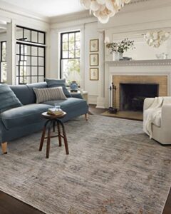 loloi jean stoffer katherine collection kes-04 pebble/ocean 7'-10'' x 10' area rug