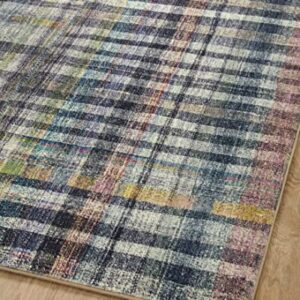 Loloi Chris Loves Julia x Humphrey Plum/Multi 7'-3" x 9'-3" Area Rug