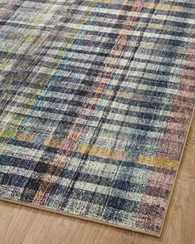 Loloi Chris Loves Julia x Humphrey Plum/Multi 7'-3" x 9'-3" Area Rug