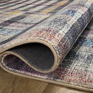 Loloi Chris Loves Julia x Humphrey Plum/Multi 7'-3" x 9'-3" Area Rug