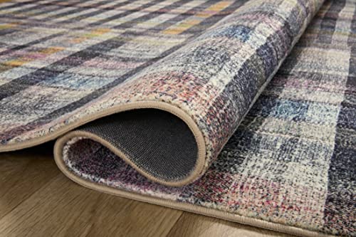 Loloi Chris Loves Julia x Humphrey Plum/Multi 7'-3" x 9'-3" Area Rug