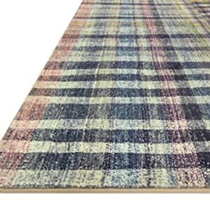 Loloi Chris Loves Julia x Humphrey Plum/Multi 7'-3" x 9'-3" Area Rug