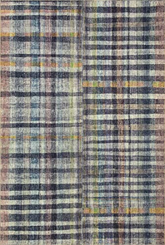 Loloi Chris Loves Julia x Humphrey Plum/Multi 7'-3" x 9'-3" Area Rug