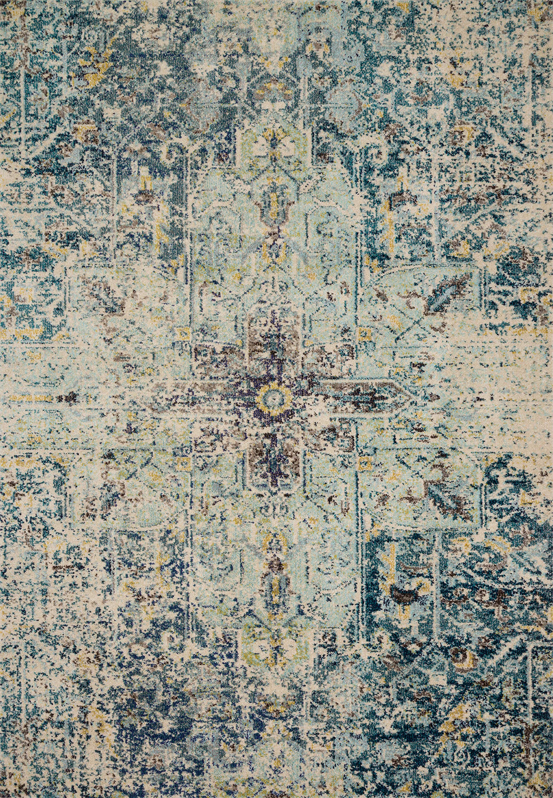 Loloi II Nadia NN-07 Aqua Transitional Area Rug 9'-0" x 12'-0"