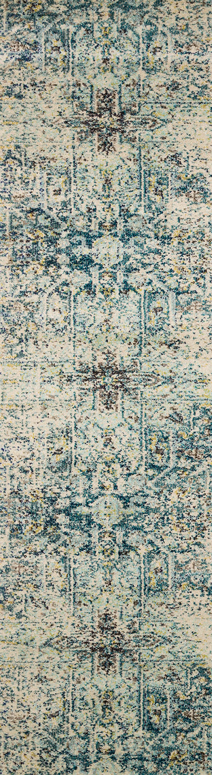 Loloi II Nadia NN-07 Aqua Transitional Area Rug 9'-0" x 12'-0"