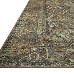 Loloi Magnolia Home by Joanna Gaines x Banks Spice/Blue 7'-6" x 9'-6" Area Rug