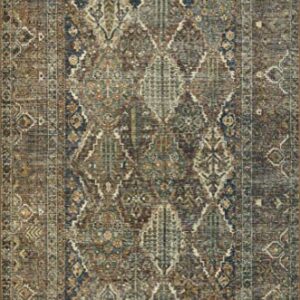 Loloi Magnolia Home by Joanna Gaines x Banks Spice/Blue 7'-6" x 9'-6" Area Rug