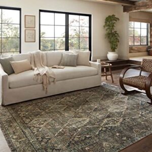 Loloi Magnolia Home by Joanna Gaines x Banks Spice/Blue 7'-6" x 9'-6" Area Rug