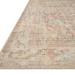 Loloi II Adrian Collection ADR-01 Area Rug 7'-6" x 9'-6" Natural/Apricot Rectangular 0.19" Thick