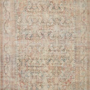 Loloi II Adrian Collection ADR-01 Area Rug 7'-6" x 9'-6" Natural/Apricot Rectangular 0.19" Thick