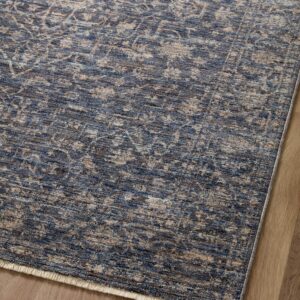 Loloi II Sorrento Collection SOR-01 Midnight/Natural 7'-10" x 10'-2" Area Rug