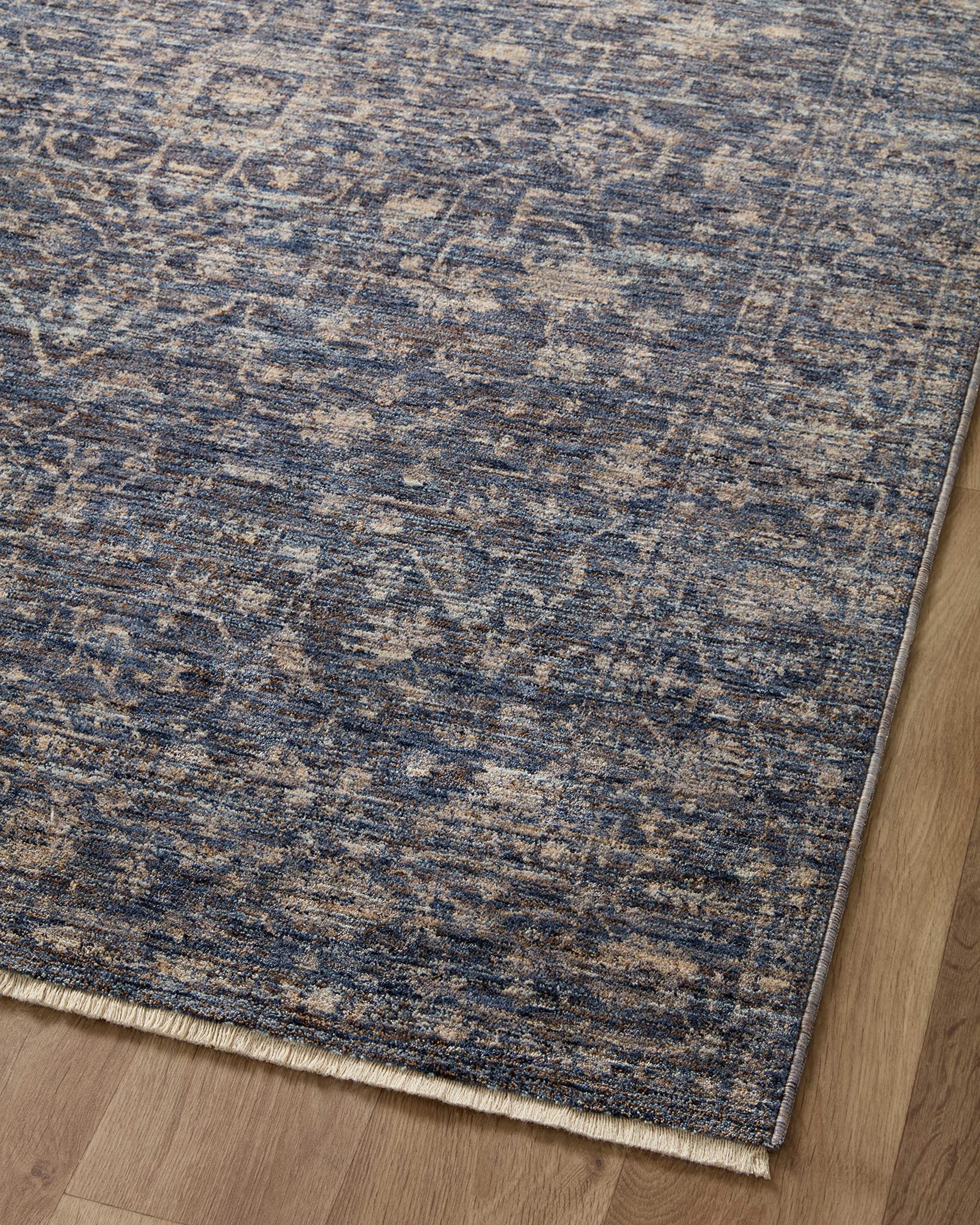 Loloi II Sorrento Collection SOR-01 Midnight/Natural 7'-10" x 10'-2" Area Rug