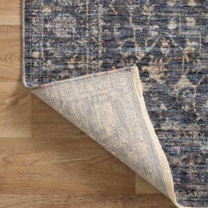 Loloi II Sorrento Collection SOR-01 Midnight/Natural 7'-10" x 10'-2" Area Rug