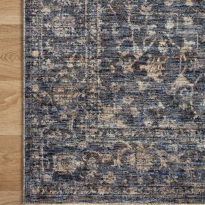 Loloi II Sorrento Collection SOR-01 Midnight/Natural 7'-10" x 10'-2" Area Rug