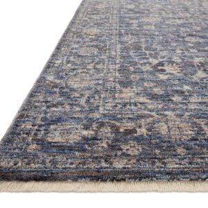 Loloi II Sorrento Collection SOR-01 Midnight/Natural 7'-10" x 10'-2" Area Rug