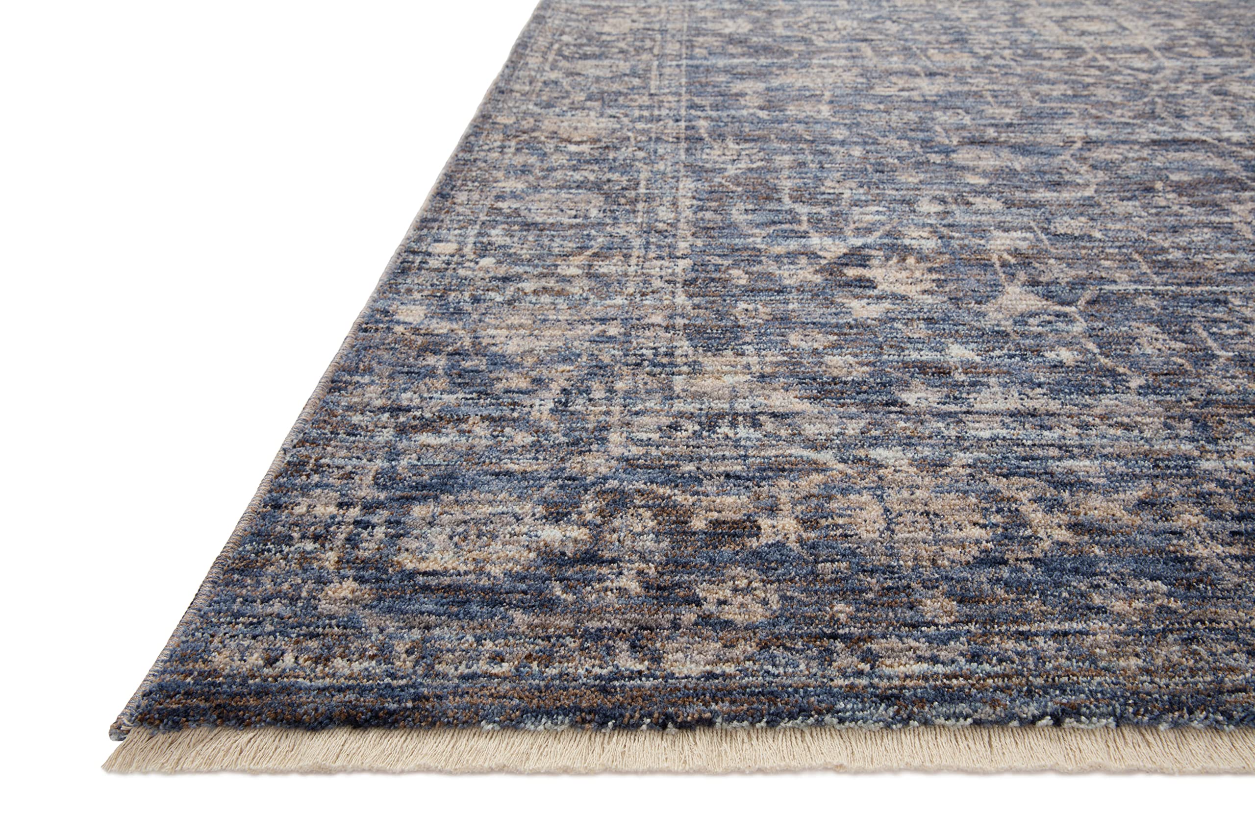 Loloi II Sorrento Collection SOR-01 Midnight/Natural 7'-10" x 10'-2" Area Rug