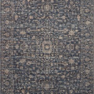 Loloi II Sorrento Collection SOR-01 Midnight/Natural 7'-10" x 10'-2" Area Rug