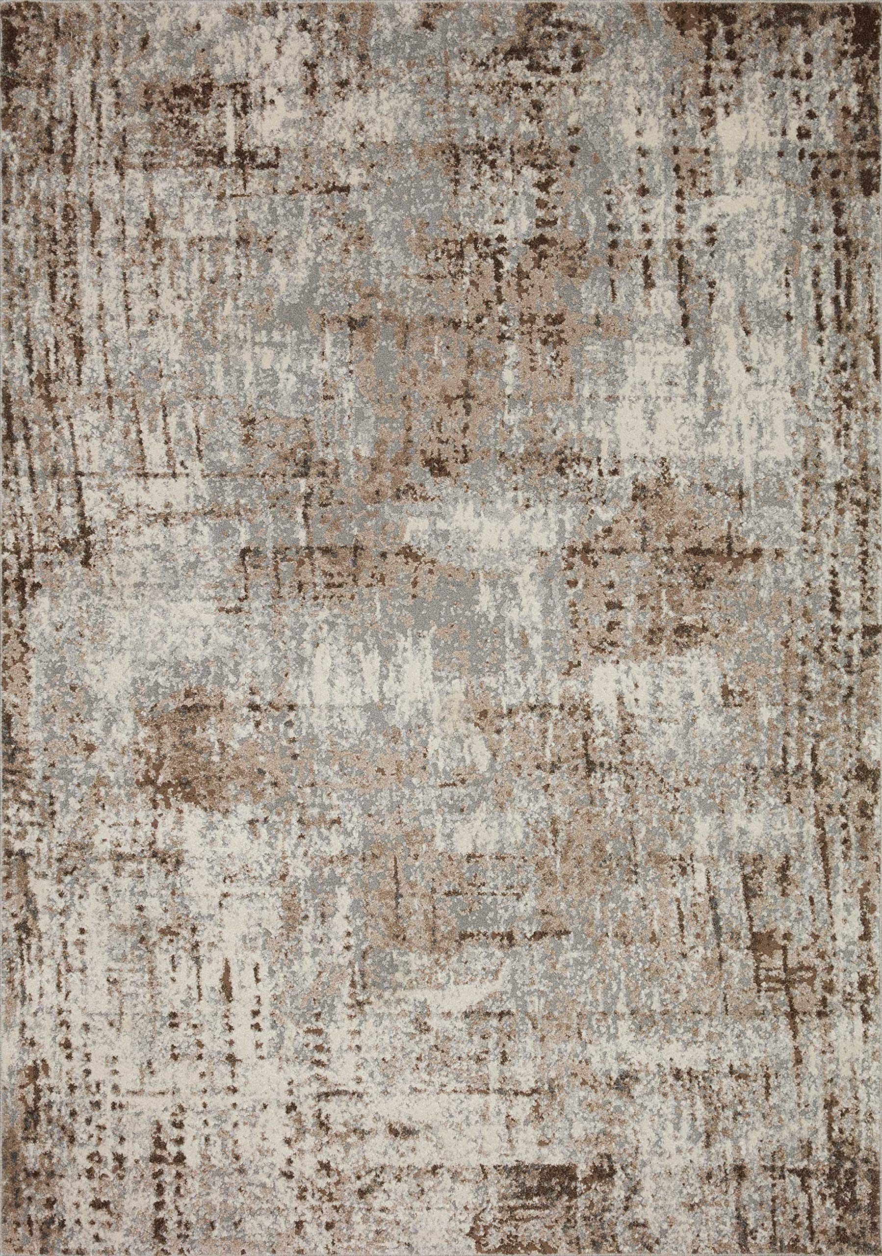 Loloi II Austen Collection AUS-01 Area Rug 7'-10" x 10'-6" Natural/Mocha Rectangular 0.38" Thick