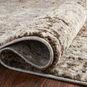 Loloi II Austen Collection AUS-01 Area Rug 7'-10" x 10'-6" Natural/Mocha Rectangular 0.38" Thick