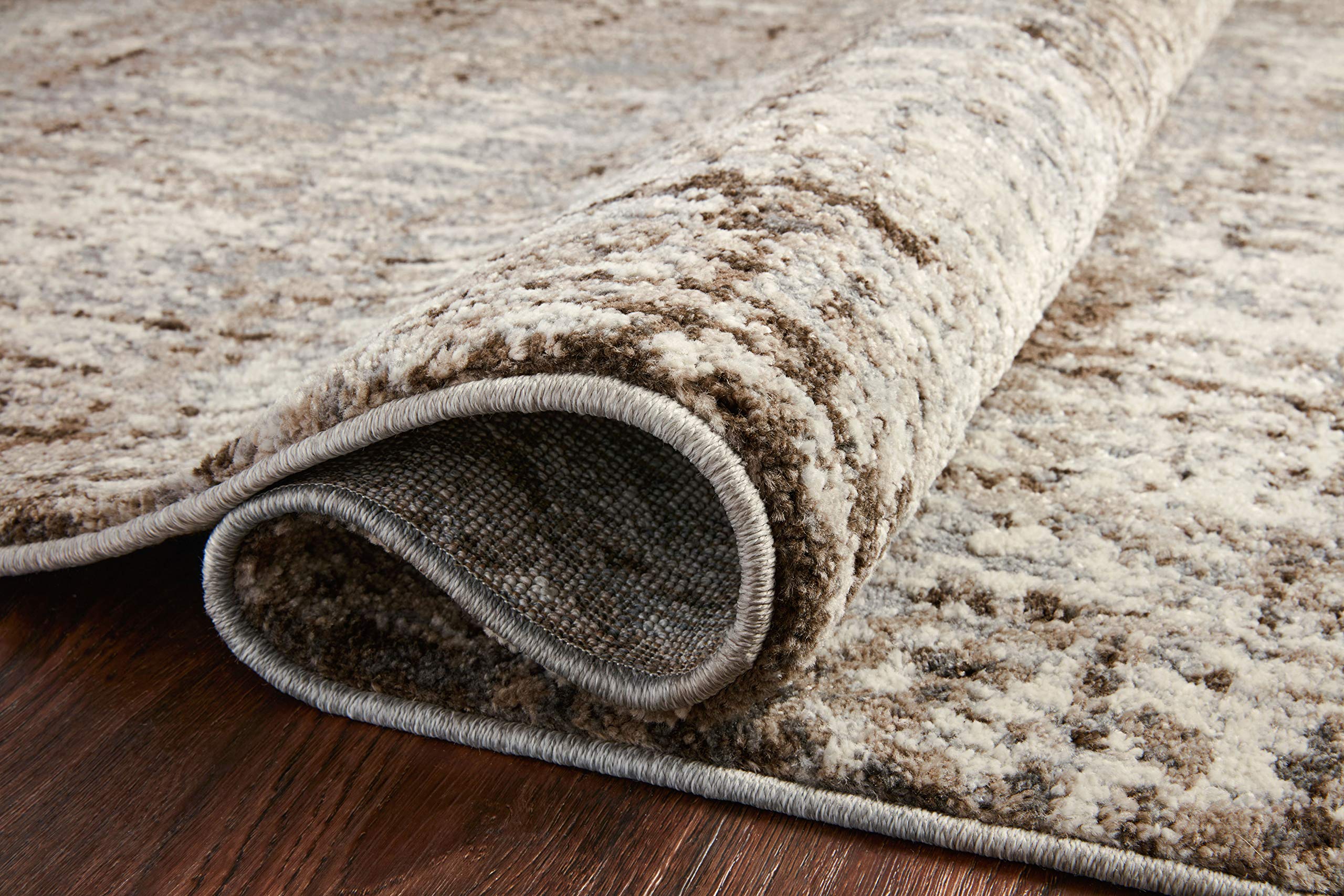 Loloi II Austen Collection AUS-01 Area Rug 7'-10" x 10'-6" Natural/Mocha Rectangular 0.38" Thick