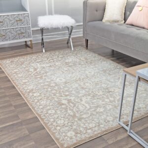 Rugs America LX20A Vanilla Vintage Transitional Area Rug 9' x 12'