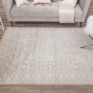 Rugs America LX20A Vanilla Vintage Transitional Area Rug 9' x 12'