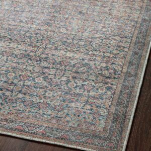 Loloi II Adrian Collection ADR-04 Area Rug 7'-6" x 9'-6" Denim/Multi Rectangular 0.18" Thick