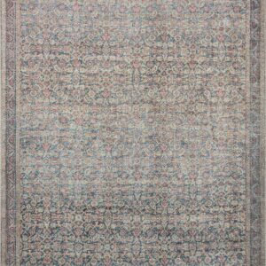 Loloi II Adrian Collection ADR-04 Area Rug 7'-6" x 9'-6" Denim/Multi Rectangular 0.18" Thick