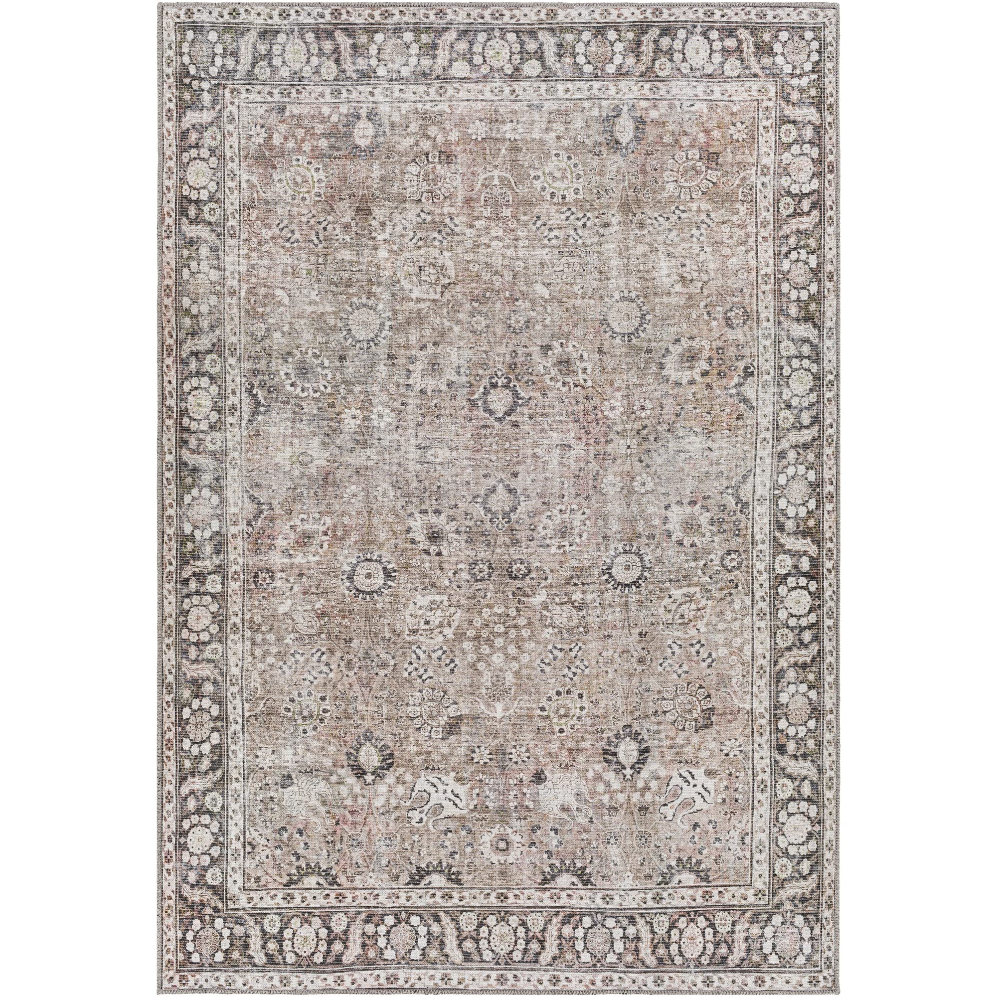 Artistic Weavers Aurear Printed Oriental Area Rug, 7'10" x 10'2", Taupe/Rose