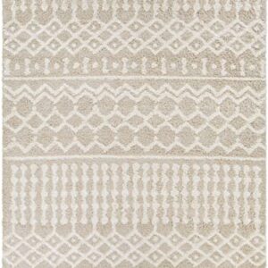 Livabliss Hapsburg Moroccan Shag Area Rug, 8'10" x 12', Beige