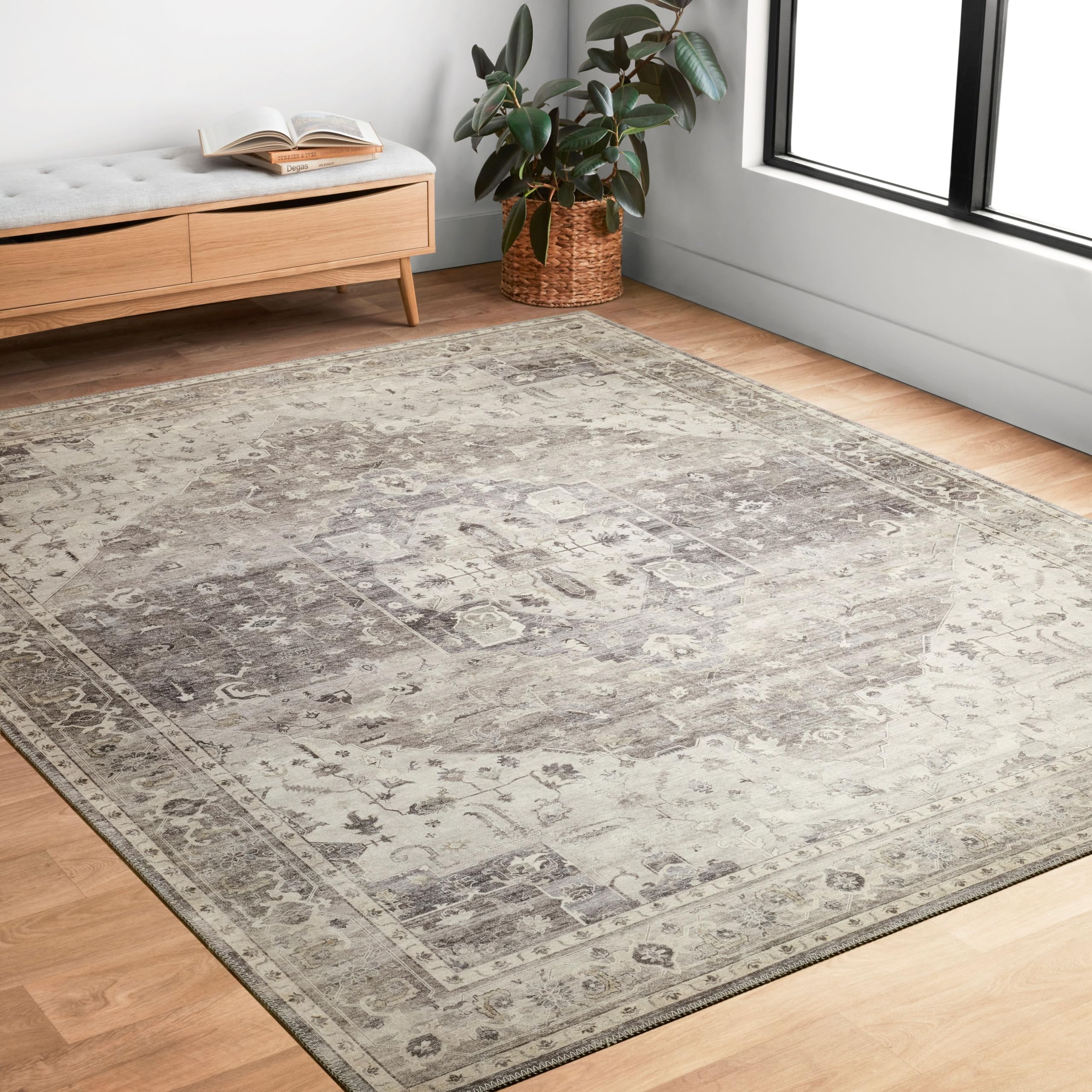 Loloi II Hathaway Steel/Ivory 9'-0" x 12'-0" Area Rug