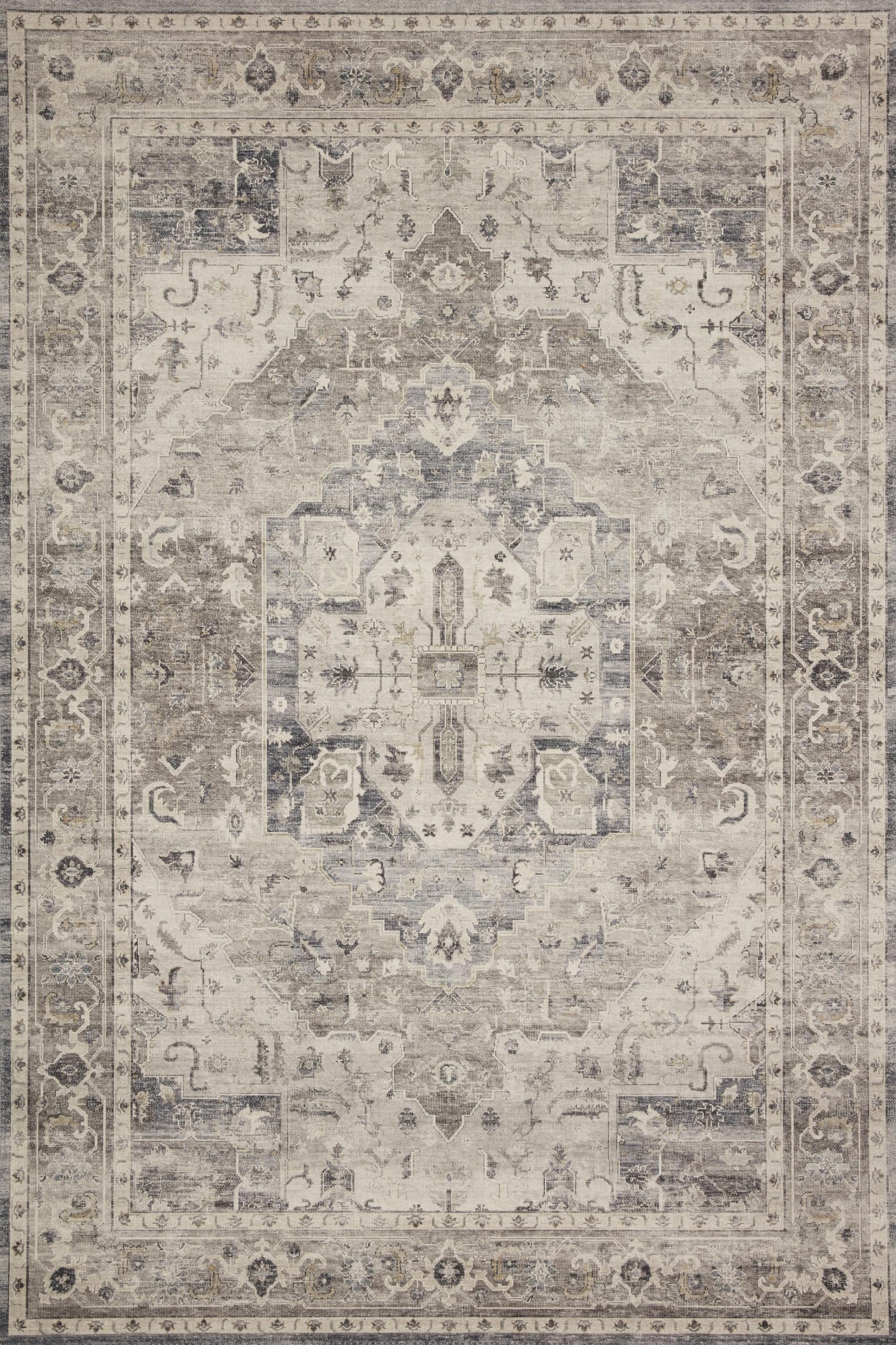 Loloi II Hathaway Steel/Ivory 9'-0" x 12'-0" Area Rug