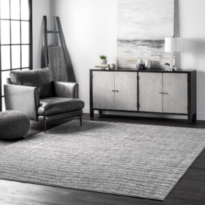 nuloom sherill abstract transitional area rug, 10x14, grey