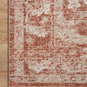 Loloi II Odette Collection ODT-03 Rust/Ivory 7'-10" x 10' Area Rug