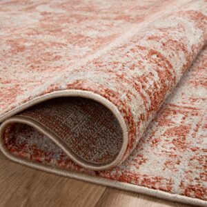 Loloi II Odette Collection ODT-03 Rust/Ivory 7'-10" x 10' Area Rug