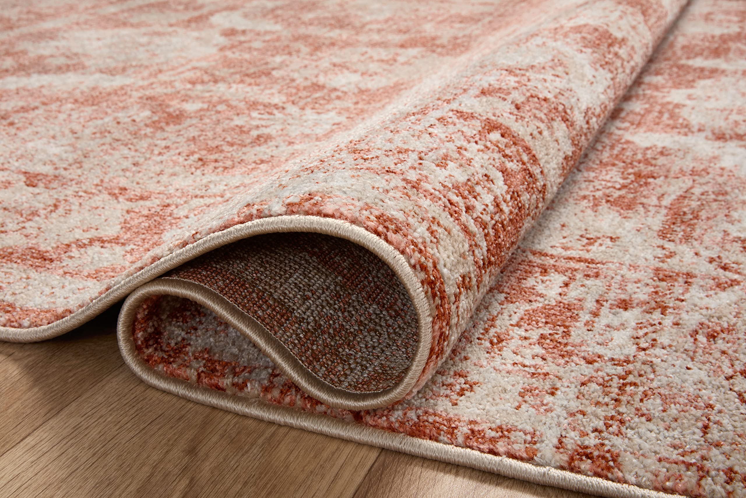 Loloi II Odette Collection ODT-03 Rust/Ivory 7'-10" x 10' Area Rug