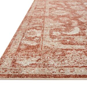 Loloi II Odette Collection ODT-03 Rust/Ivory 7'-10" x 10' Area Rug