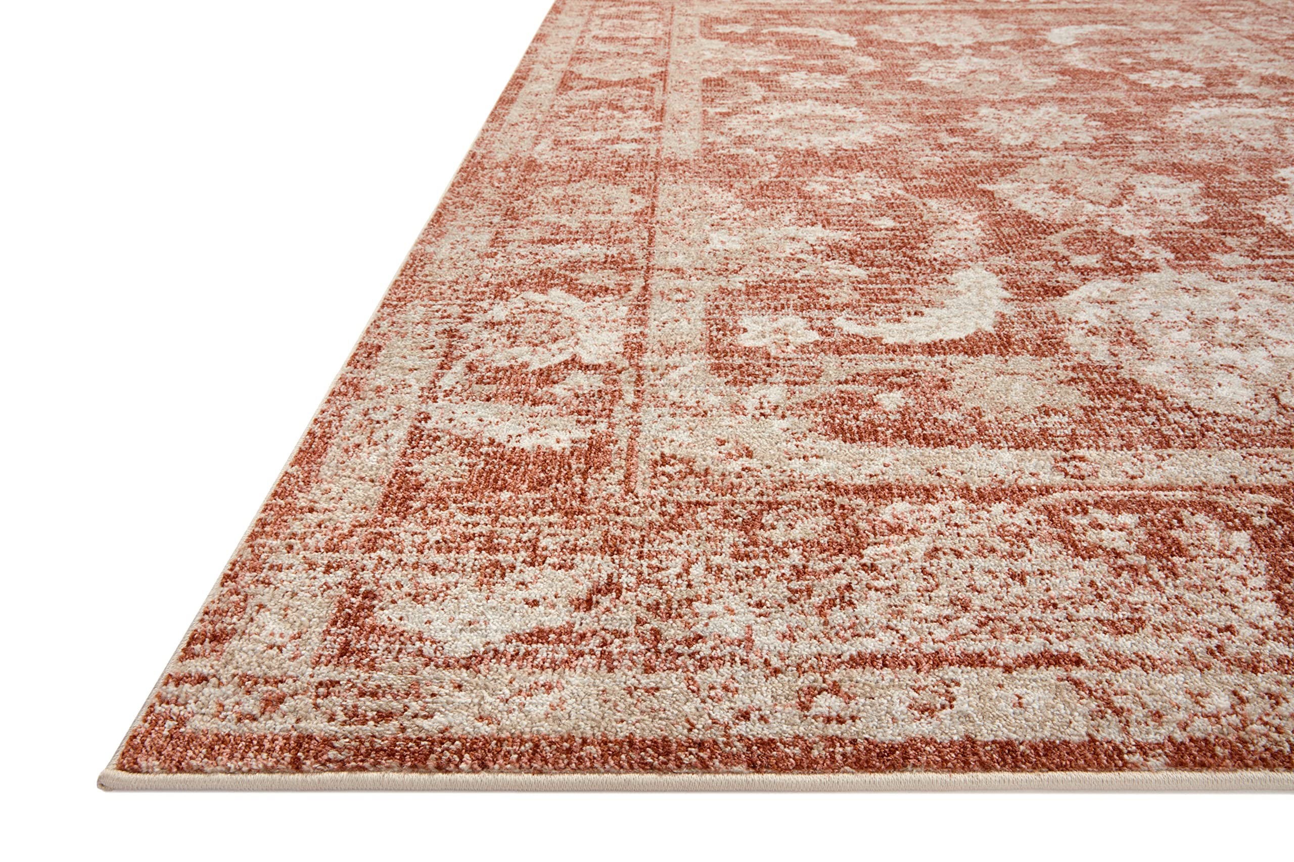 Loloi II Odette Collection ODT-03 Rust/Ivory 7'-10" x 10' Area Rug